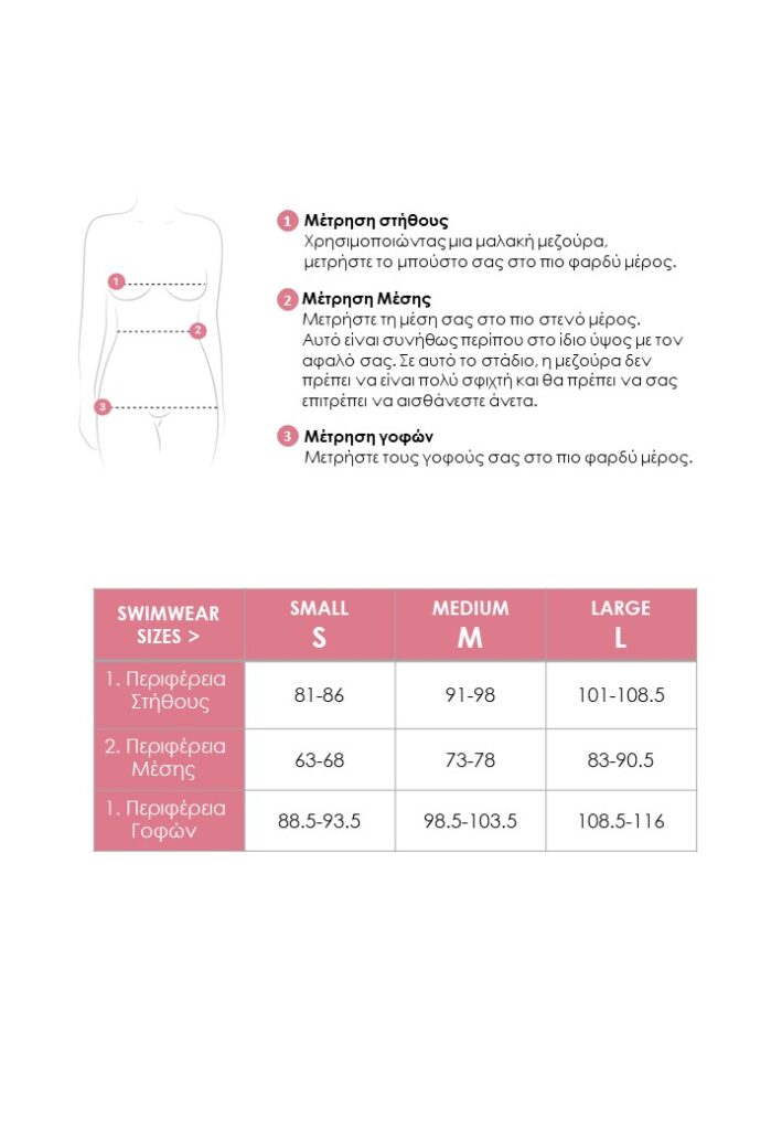 Syn-athena | Size Chart